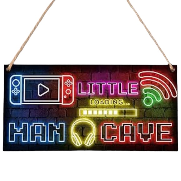 Wall Decor | Gaming Little Man Cave Sign New | Poshmark
